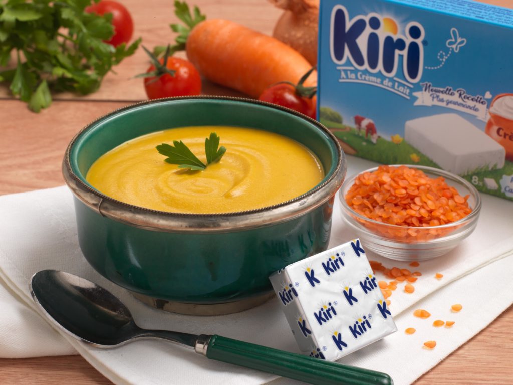 حساء دهني بالجزر و العدس الأحمر المقشر و جبن كيري - Les bonnes recettes ...